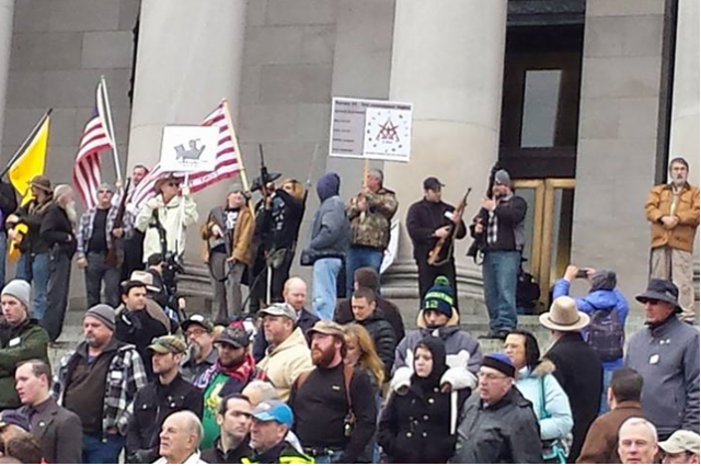 I-594 Gun Rights Rally | Washington vs Bosoton | Road Block