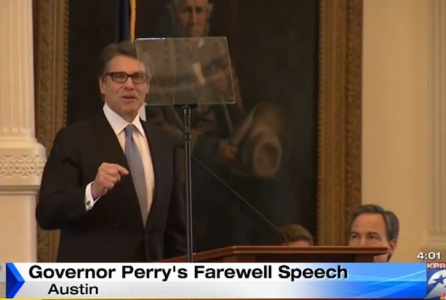 Rick Perry | farewell address | 2016 presidential run | Texas