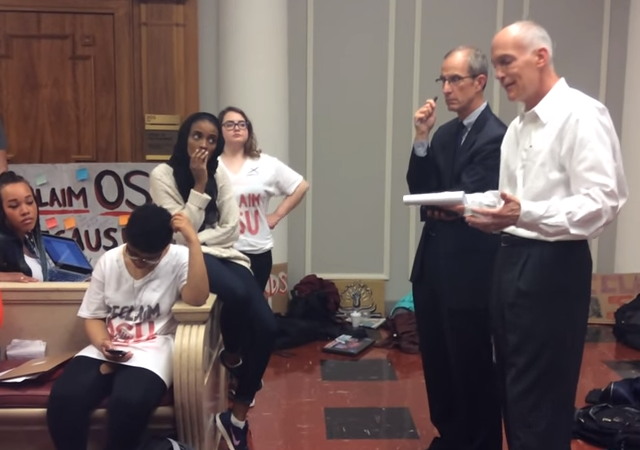 Ohio State | ends protest | threats of arrest and expulsion