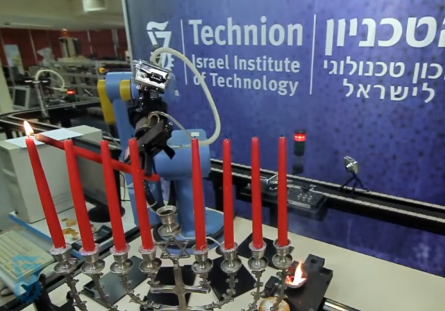 The Ultimate “Rube Goldberg” Hanukkah candle lighting