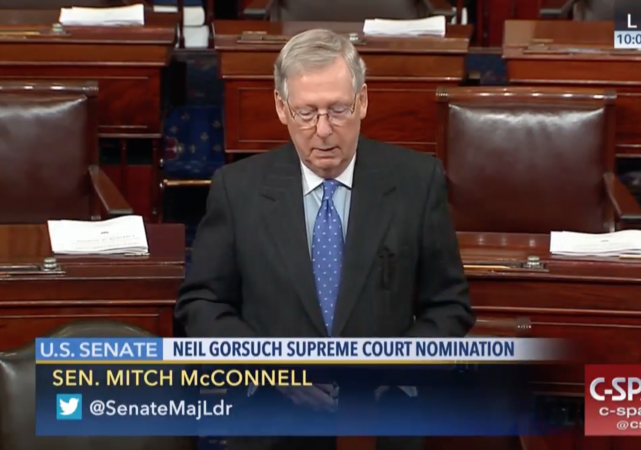 McConnell: 'I’ll file cloture on the nomination of Judge Neil Gorsuch'