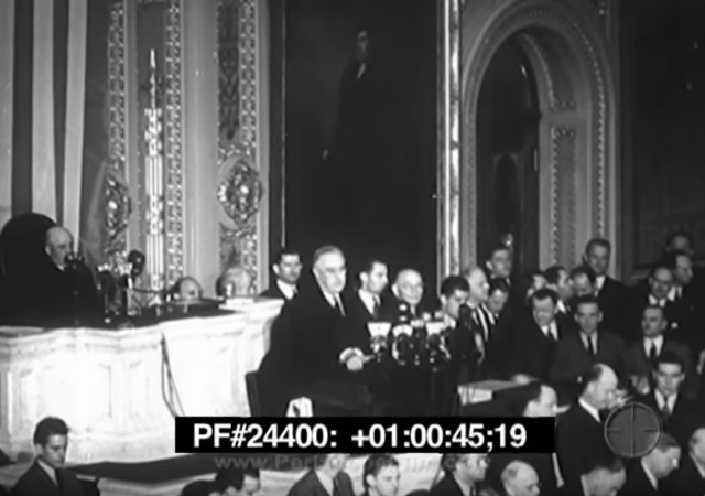FDR on Dec. 8, 1941: 'A Date Which Will Live in Infamy'