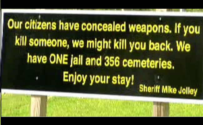Georgia: Sheriff’s Concealed Carry Sign Goes Viral