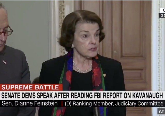 Feinstein on FBI Report: ‘It looks to be a product of an incomplete ...