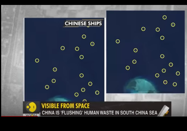 Chinese ships have dumped so much poop in South China sea it can be ...