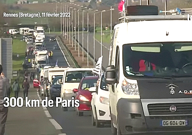 Canadian-Style French Freedom Convoy Reaches Paris, To Defy Police Ban