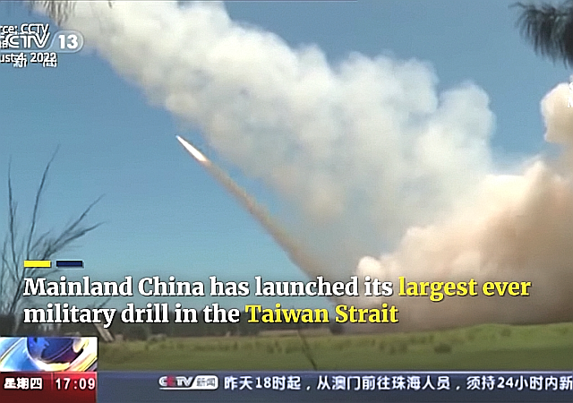 Chinese Military Rehearses Invasion of Taiwan, Island Officials Say
