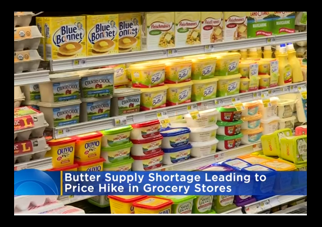 U.S. Facing Butter Shortage Ahead of Holiday Season