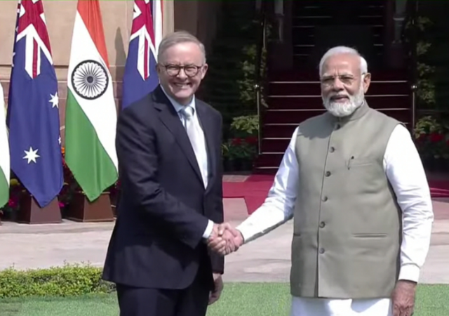India, Australia Boost Defense Ties With Eye on China’s Military Buildup