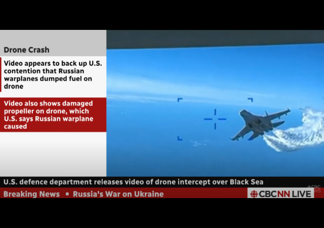 Video Shows Russian Jet Targeting, Intercepting U.S. Drone Over the ...