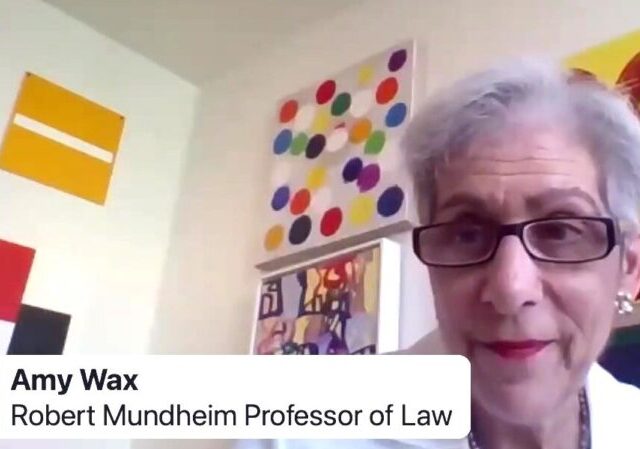 Embattled UPenn Law Prof Amy Wax Sets the Record Straight: “mainstream ...