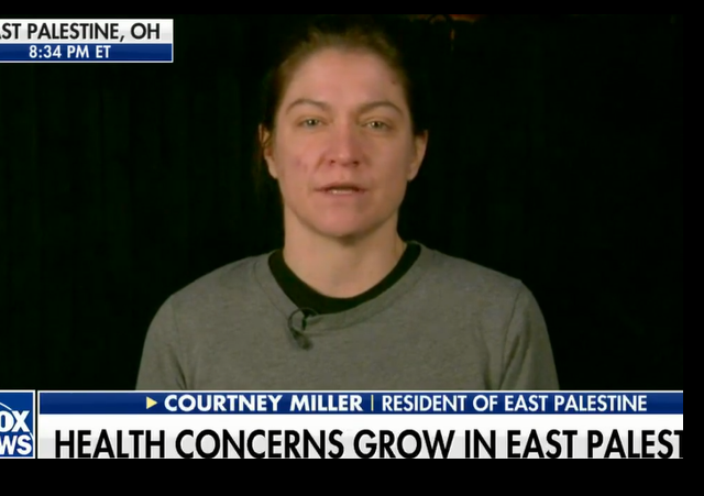 East Palestine Resident Experiencing Lesions and Other Health Effects 2 Months After Train ...