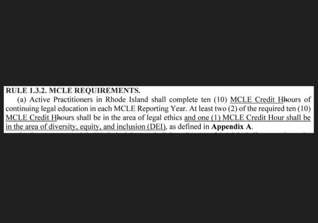 My Statement To RI Supreme Court Opposing Proposed Mandatory DEI Continuing Legal Education ...