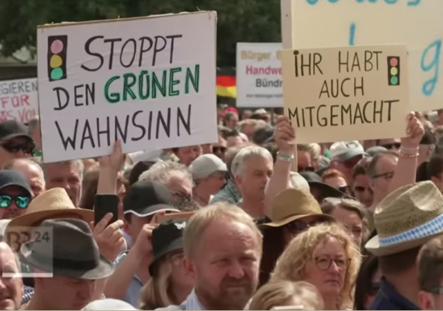 Germany: Thousands in Bavaria Protest ‘Climate-Friendly’ Heating Law