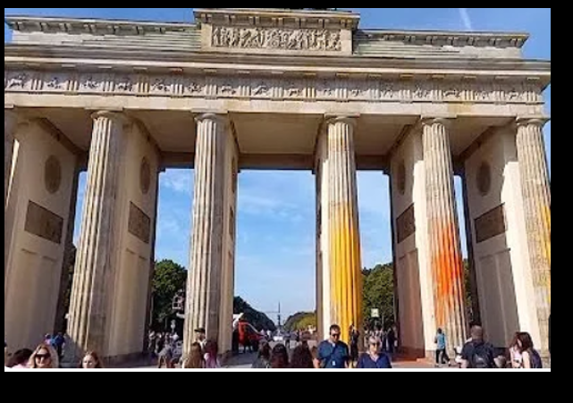 Climate Zealots Deface Germany’s Iconic Brandenburg Gate, Restoration ...