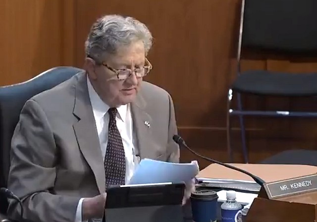Sen. John Kennedy Reads Graphic Excerpts During Senate Hearing on ...