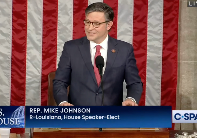 Republican Rep. Mike Johnson Elected as Speaker