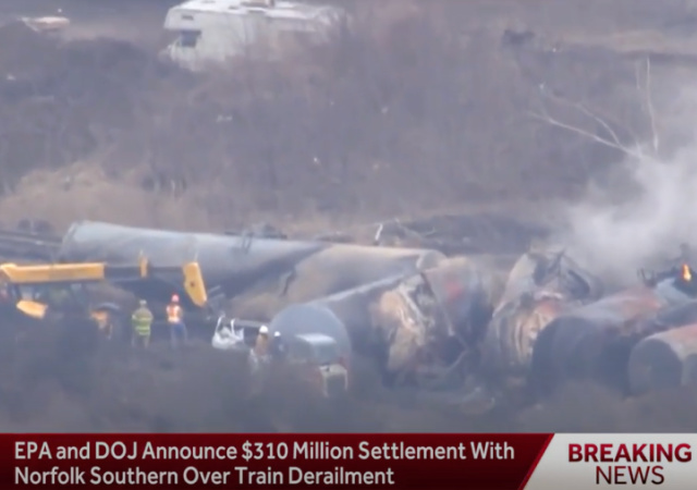 DOJ, EPA Settle With Norfolk Southern Over East Palestine, OH, Train ...