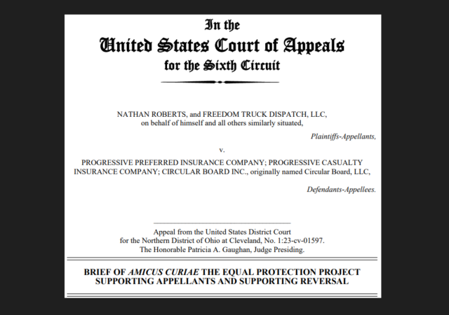 Equal Protection Project Files Brief Opposing Black-Business-Only Grant ...