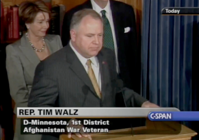 FLASHBACK: Tim Walz Didn’t Correct Pelosi When She Said He ‘Served on ...
