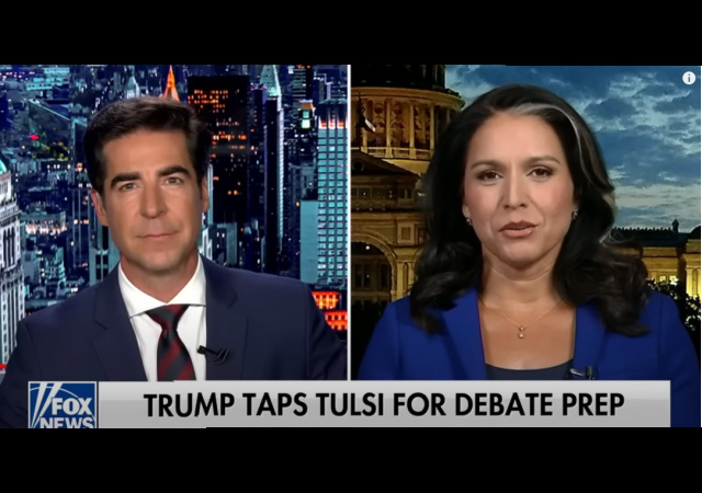 Tulsi Gabbard on Trump Debates: He ‘Knows What He Stands For and has a ...