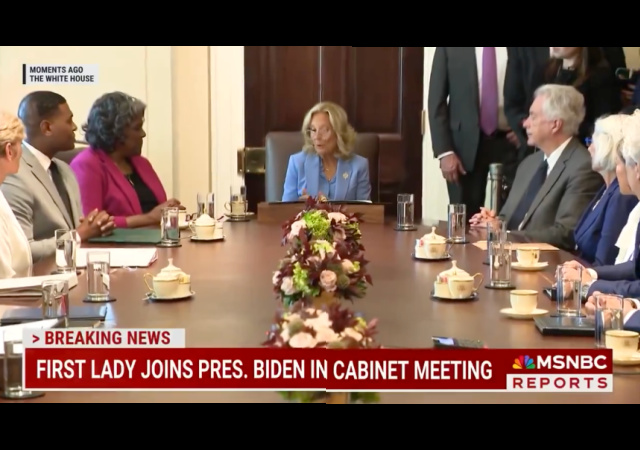 Jill Biden Kicks Off Joe Biden’s First Cabinet Meeting in 11 Months