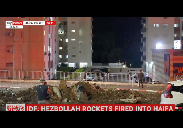 Numerous Injured in Haifa, Israel, From Hezbollah Rocket Attack