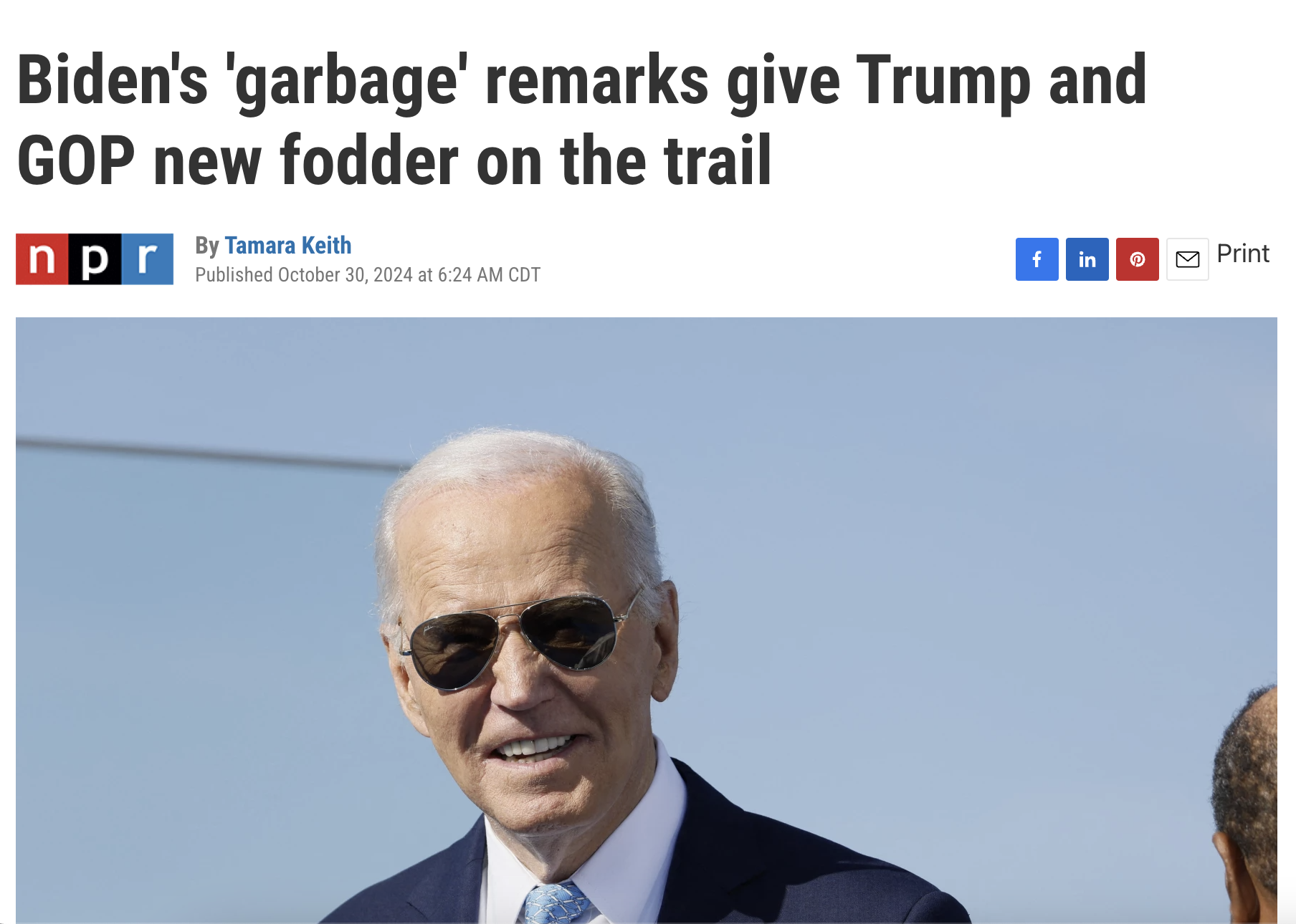 Media: ‘Republicans Pounce’ on Biden Calling Trump Supporters Garbage