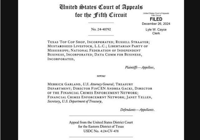 Federal Court of Appeals Stays Corporate Transparency Act Mandating ...