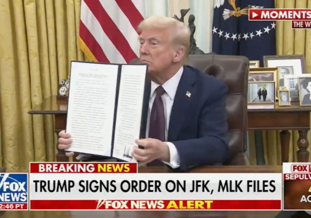 Trump Orders Declassification of JFK, RFK, and MLK, Jr. Files