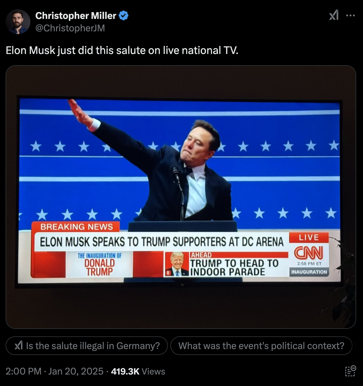 FAKE NEWS: No, Elon Musk Didn’t Give the Nazi Salute