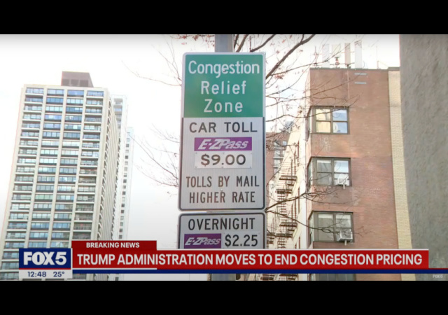 Trump Admin Pulls Approval of New York City’s Congestion Pricing