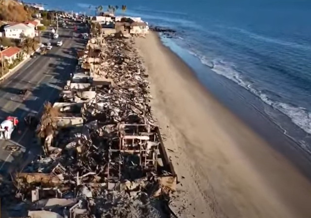 Toxic Debris From California Fires Washing Into Ocean and on Beaches