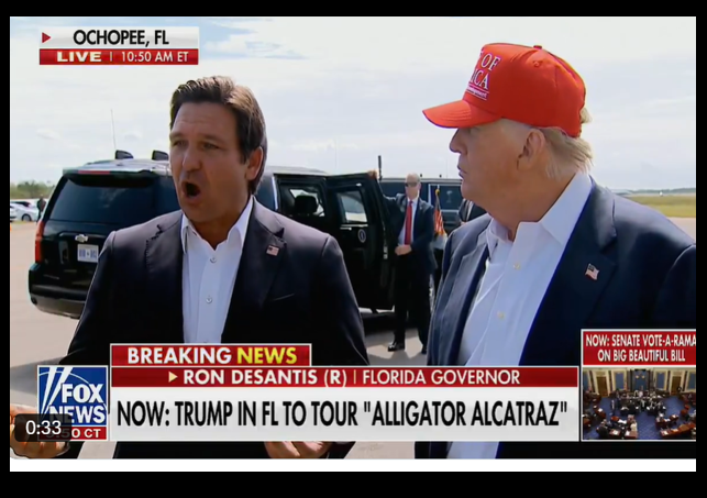 Trump Tours ‘Alligator Alcatraz’ Detention Center