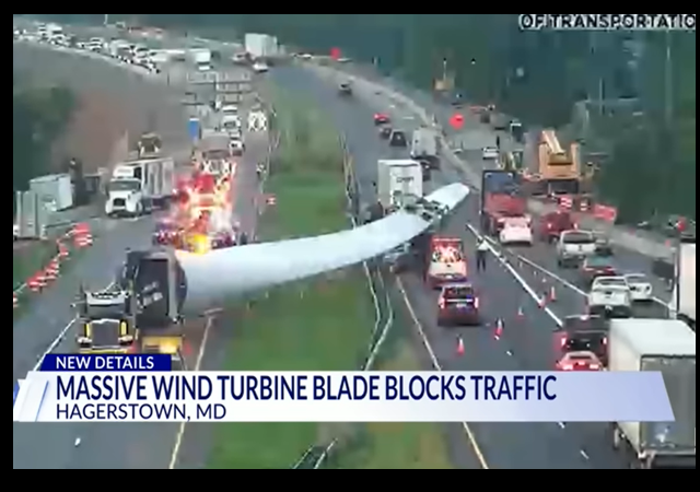 Crash Involving Massive Wind Turbine Creates Traffic Snarl on I-70 in ...