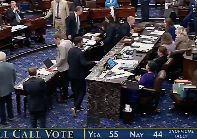 Senate Rejects Measure to End Medicaid Coverage for Illegals, 56–44