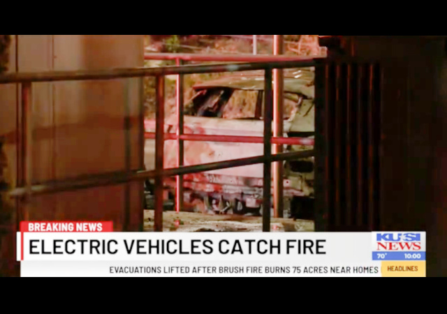 Multiple EVs Catch Fire at a San Diego Target
