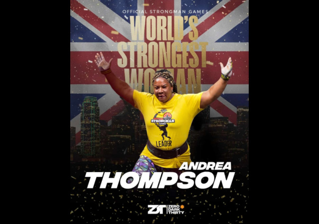 Andrea Thompson Wins World’s Strongest Woman After Org Strips Male of Title