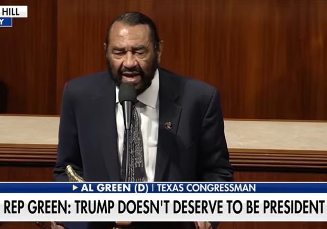 Rep. Al Green of Texas Loses in His Latest Attempt to Impeach Trump