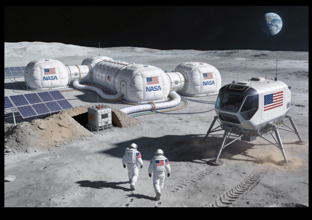 NASA Chief Vows U.S. Moon Base as Centerpiece of New NASA Agenda